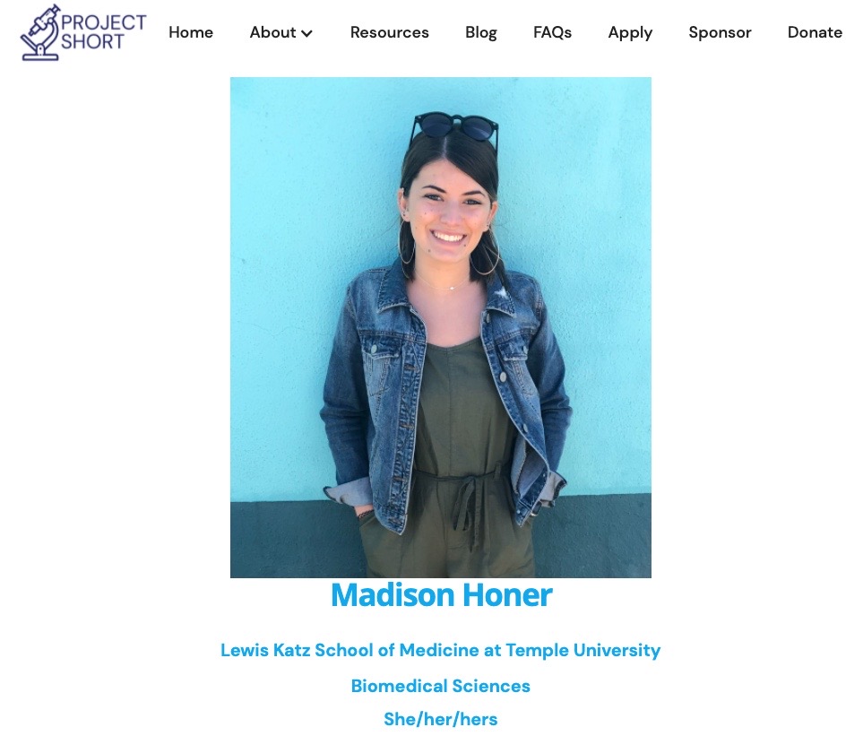 Science Outreach – Madison (Honer) Lineberger